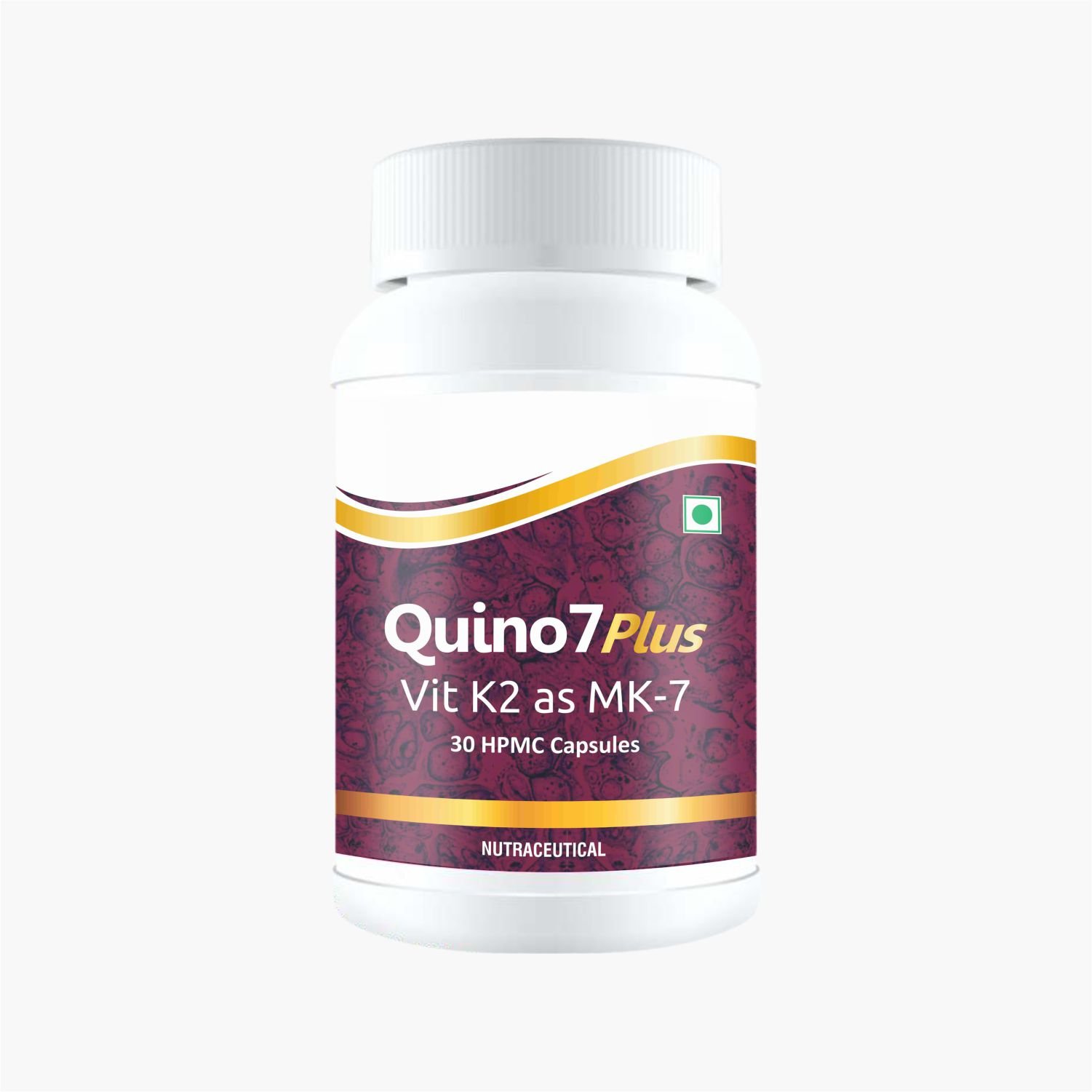 LivBio Quino 7 Plus, D3 + K2-7, 30 Capsules - FM Nutrition